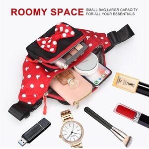 Disney | Accessories | Disney Red And Black Polka Dot Kids Bag | Poshmark